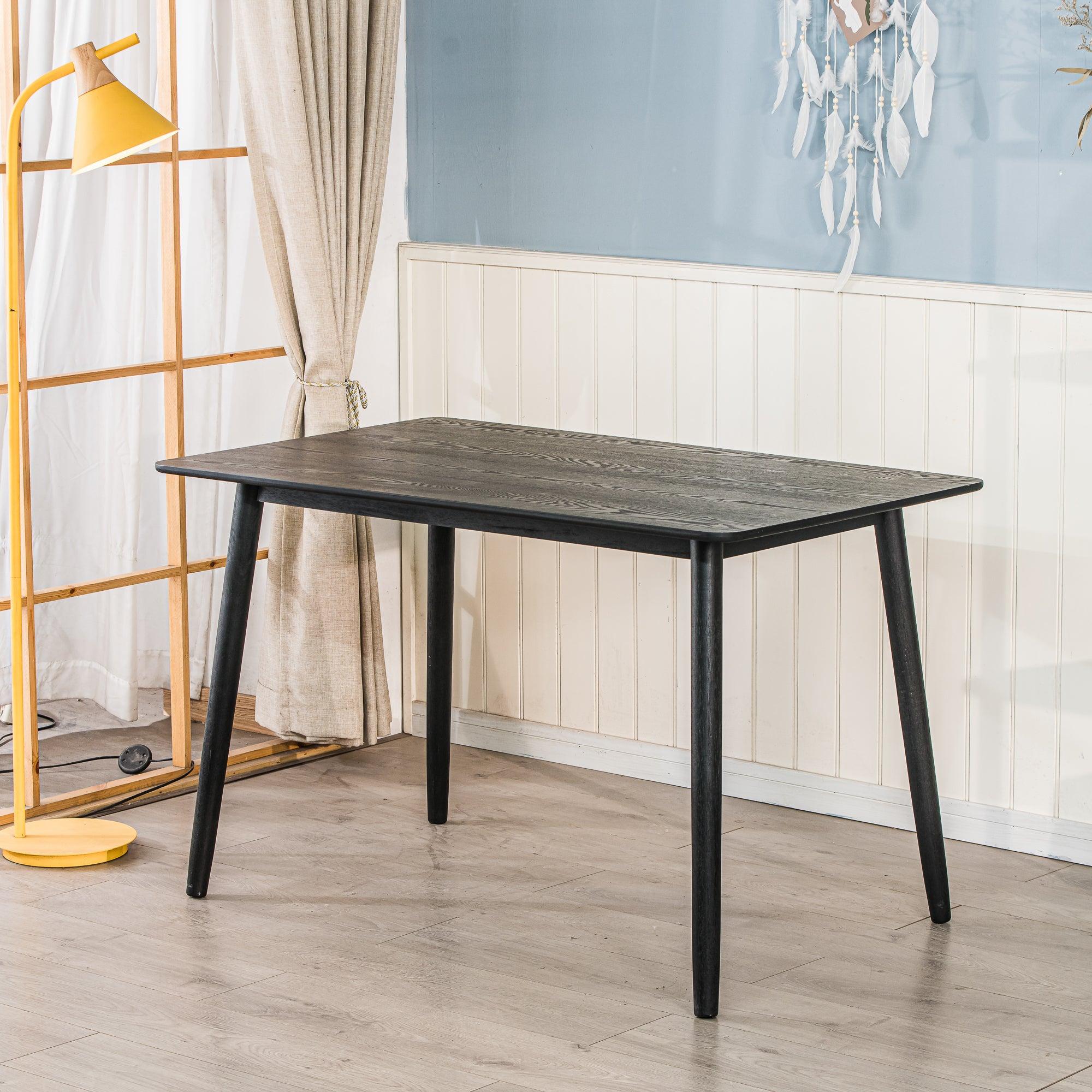 BONIFACIO - Table a manger rectangulaire 4 personnes en pin massif noi ...